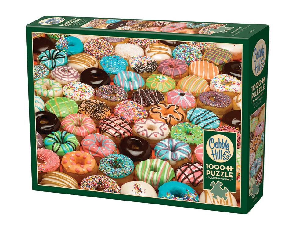 Cobble Hill - Doughnuts 1000 Piece Jigsaw Puzzle – Premium Puzzles ...
