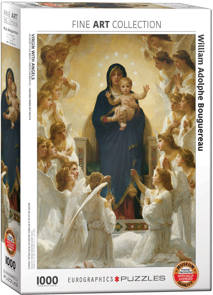 Eurographics - Virgin with Angels 1000 Piece Jigsaw Puzzle – Premium ...