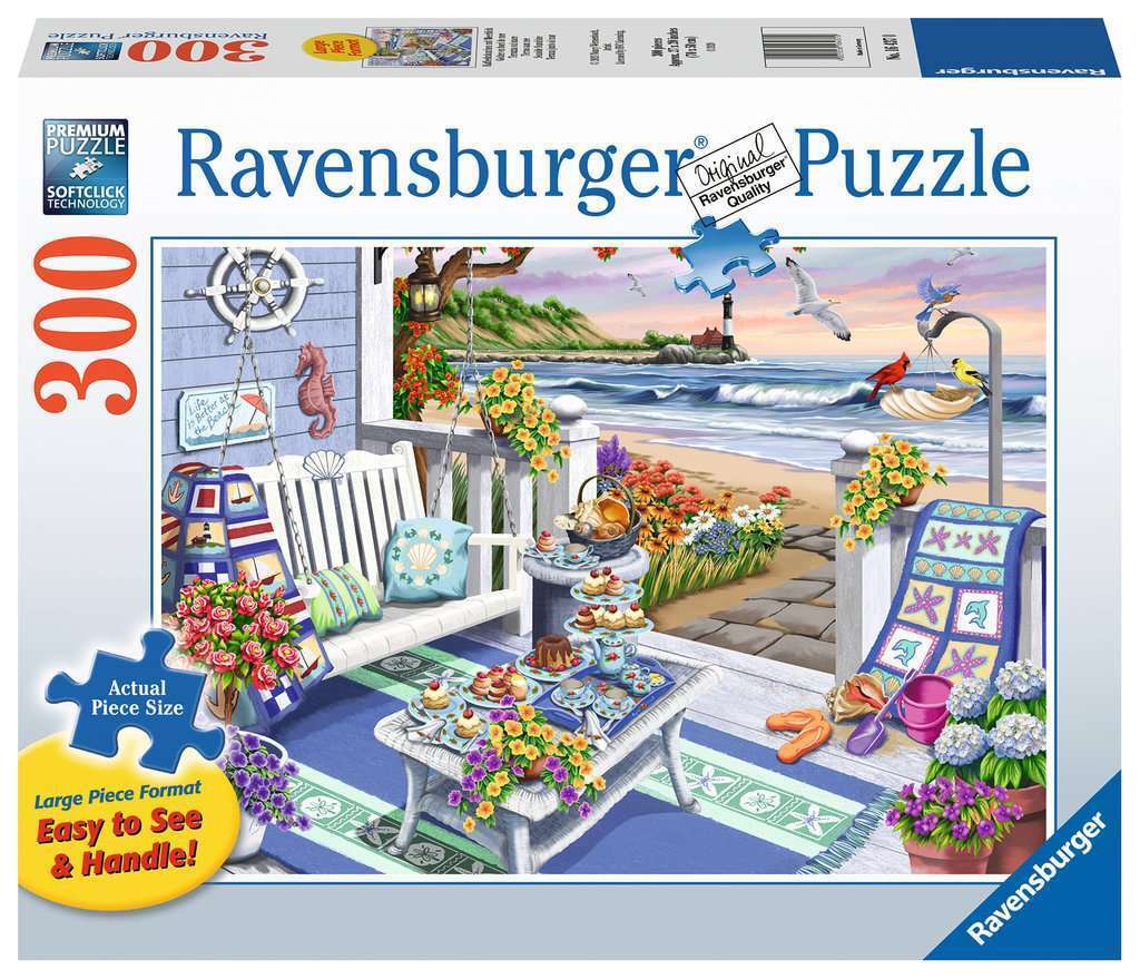 Ravensburger - Seaside Sunshine 300 Piece Large Format Puzzle – Premium ...