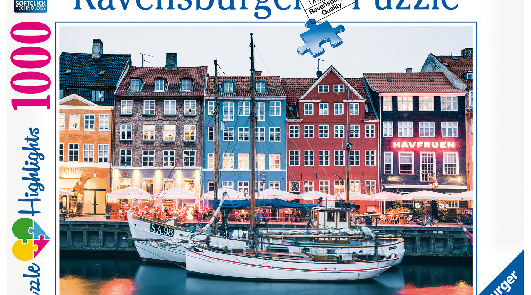 Ravensburger - Scandinavian Places: Copenhagen Denmark 1000 Piece Jigs ...