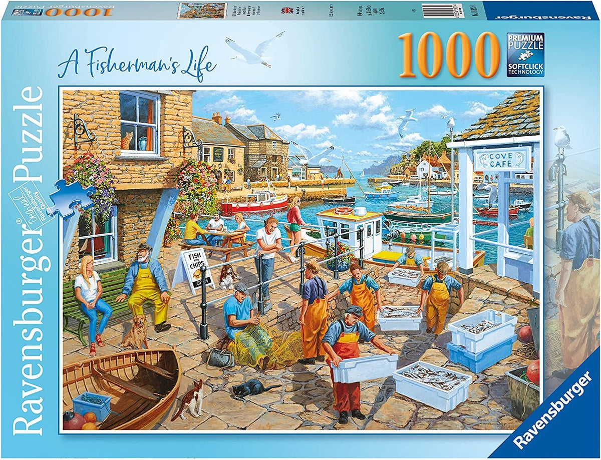 Ravensburger - Fishermans Life 1000 Piece Jigsaw Puzzle – Premium ...